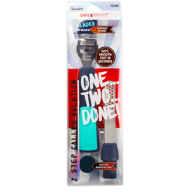 Onyx Professional 2 Step Callus Solution with Callus Shaver and Foot ...