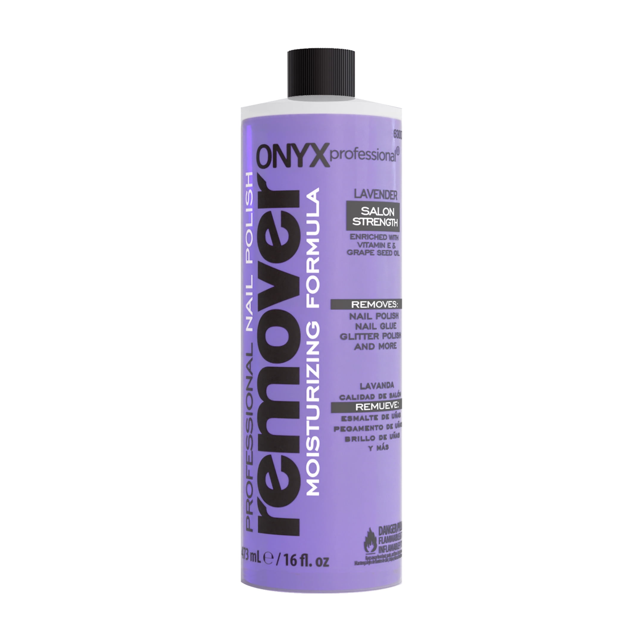 ONYX Professional Moisturizing Formula Lavender Nail Polish Remover, 16 ...