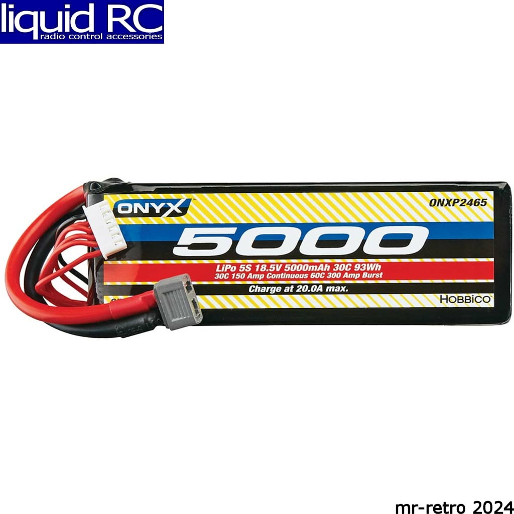Onyx-RC P2465 LiPo 5S 18.5V 5000mAh 30C Star Plug - Walmart.com