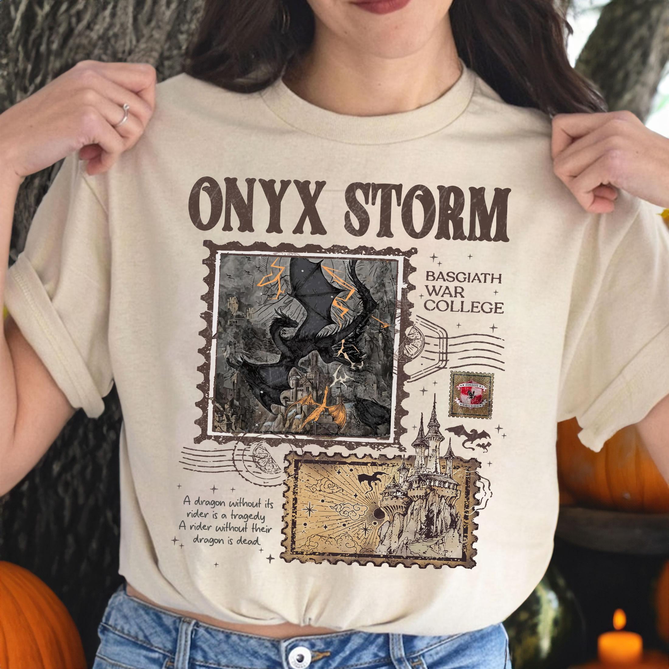 Onyx Storm,Fourth Wing Series T-Shirt, Dragon Rider Bookish Tee Gift ...