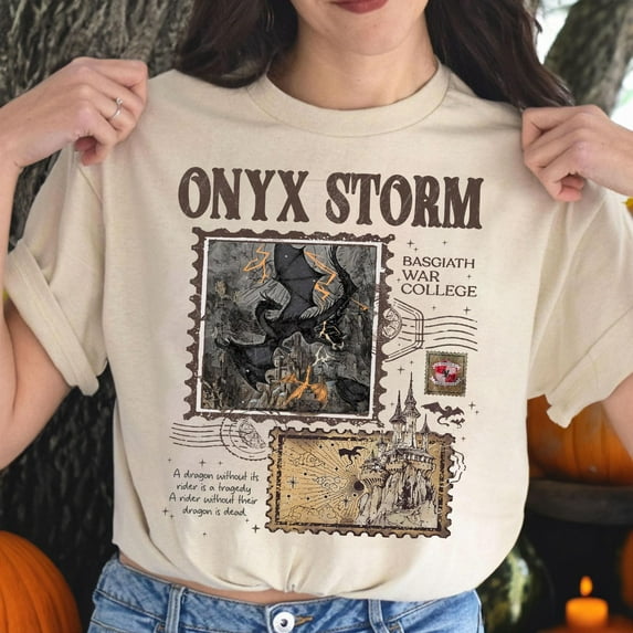 Onyx Storm,Fourth Wing Series T-Shirt, Dragon Rider Bookish Tee Gift ...