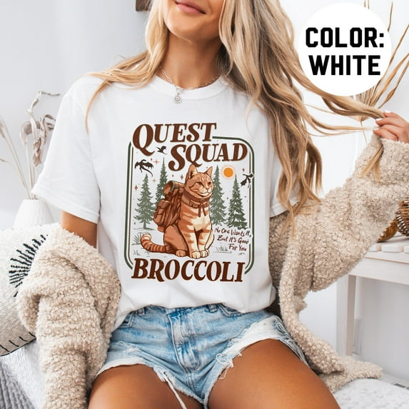 Onyx Storm Quest Squad Broccoli Shirt, Broccoli Cat Shirt, Ridoc ...