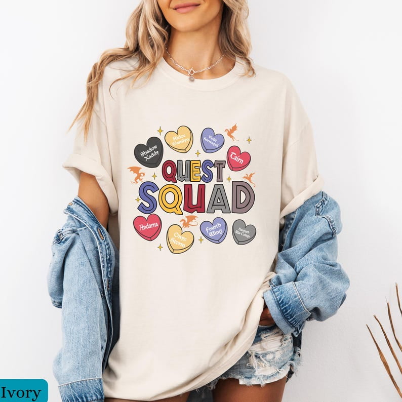 Onyx Storm Quest Squad Shirt tee Fourth Wing Merch Xaden Riorson clothes Violet bookish top ...