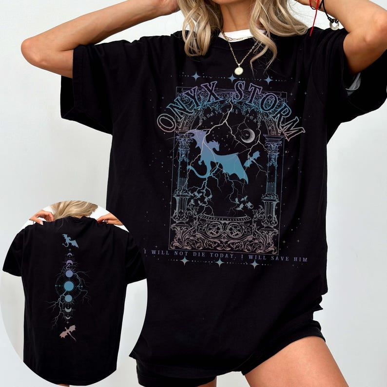 Onyx Storm Shirt, Xaden Riorson, Xaden Fourth Wing Tee, Fourth Wing ...