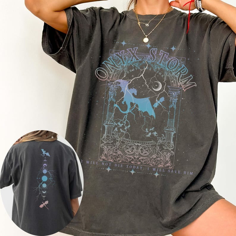 Onyx Storm Shirt, Xaden Riorson, Xaden Fourth Wing Tee, Fourth Wing Merch, Iron Flame , Rebecca ...