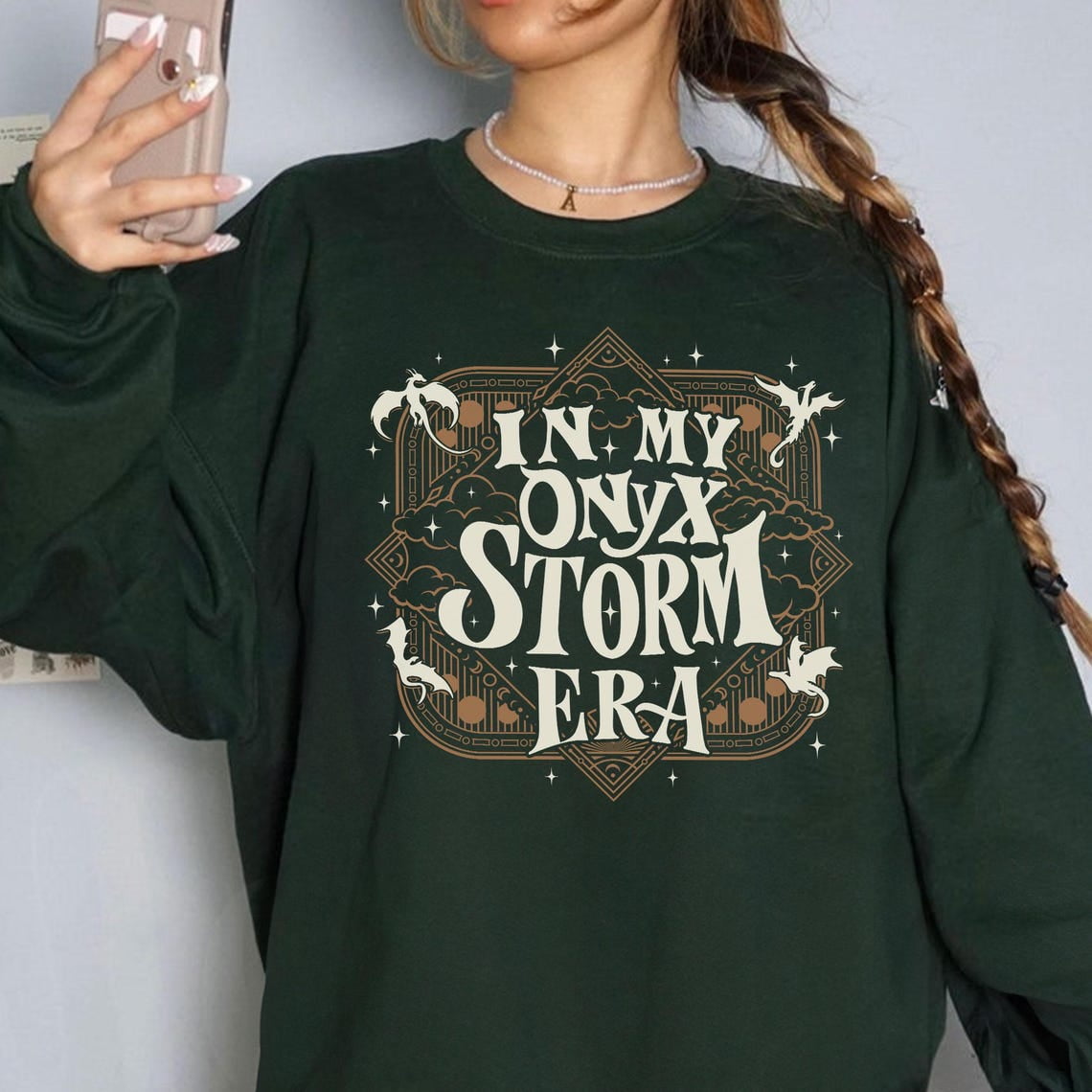 Onyx Storm Sweatshirt, Fourth Wing Merch, Basgiath War College Tshirt ...