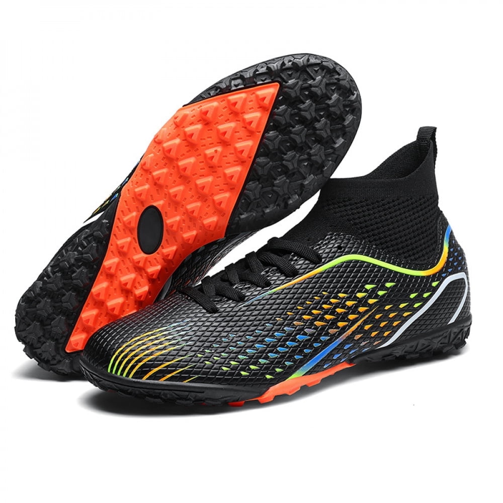 OnyxTrek High Top Youth Soccer Cleats AG/TF, Lightweight Anti-Slip ...