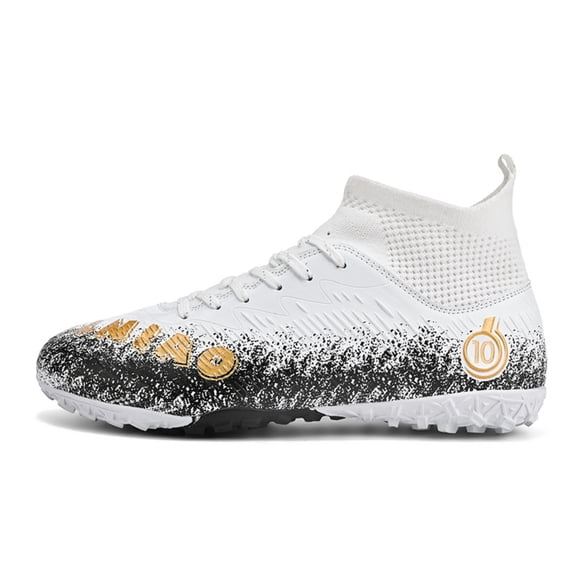 OnyxTrek Men's High Top Soccer Shoes AG Long Spikes Adult Football ...