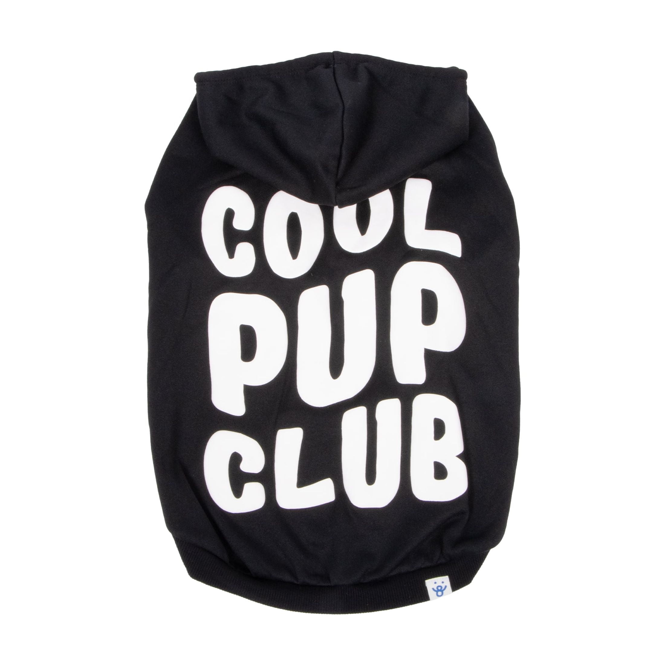 Oodles Cool Pup Club Bubble Hem Fall Dog Hoodie, Black, Large - Walmart.com