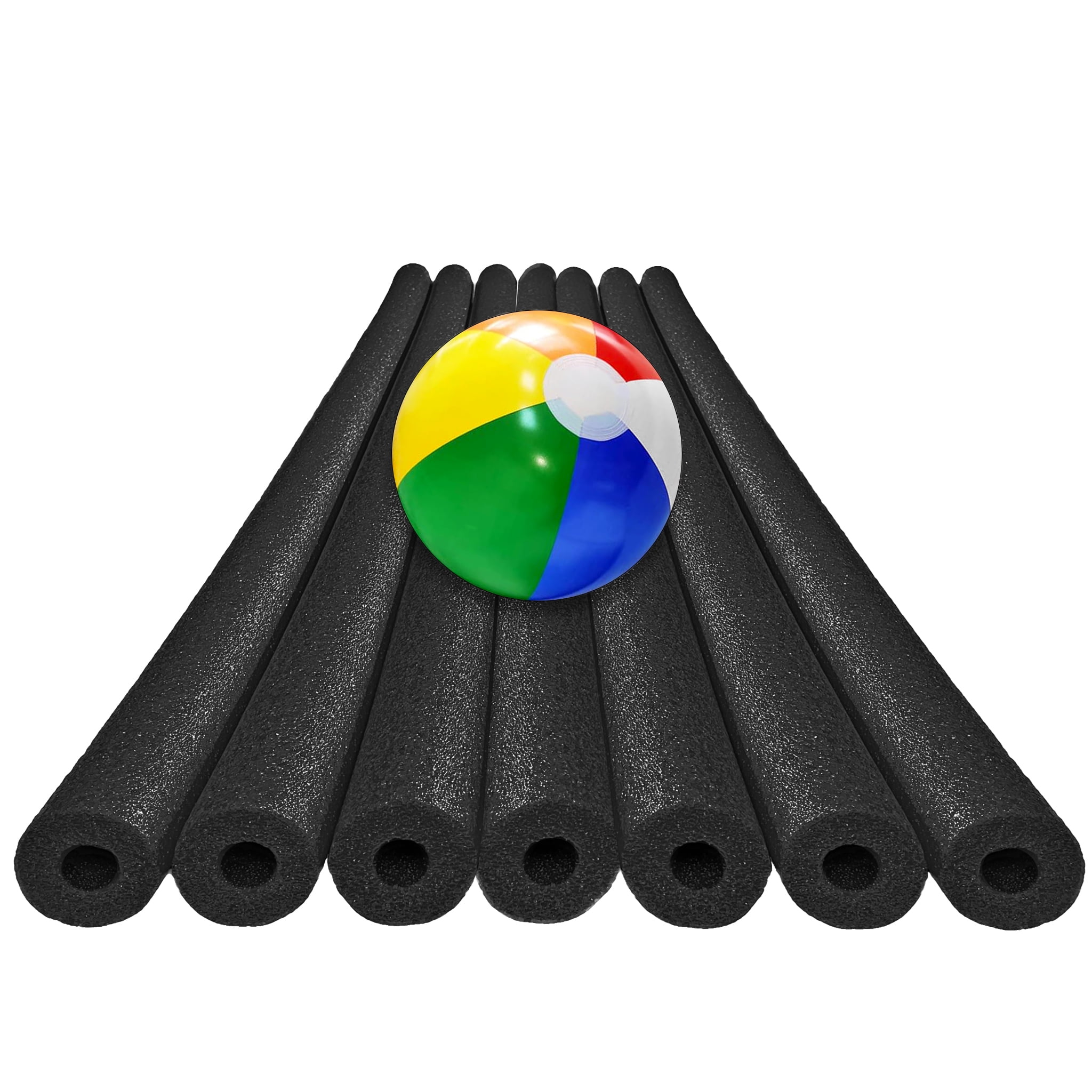 Oodles of Noodles 7 Pack Deluxe Foam Pool Swim Noodles Includes 12 Inch ...