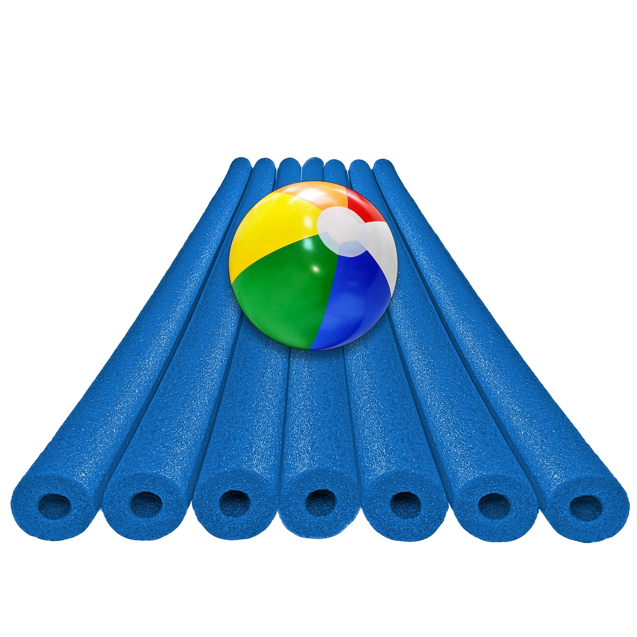 Oodles of Noodles 7 Pack Deluxe Foam Pool Swim Noodles Includes 12 Inch ...