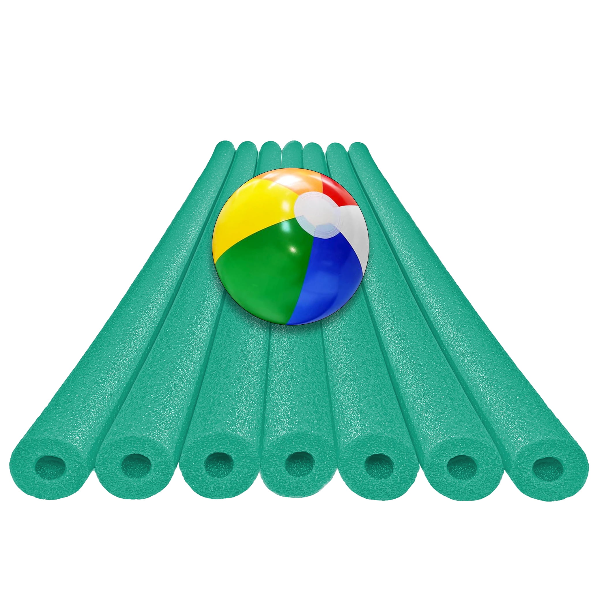 Oodles of Noodles 7 Pack Deluxe Foam Pool Swim Noodles Includes 12 Inch ...