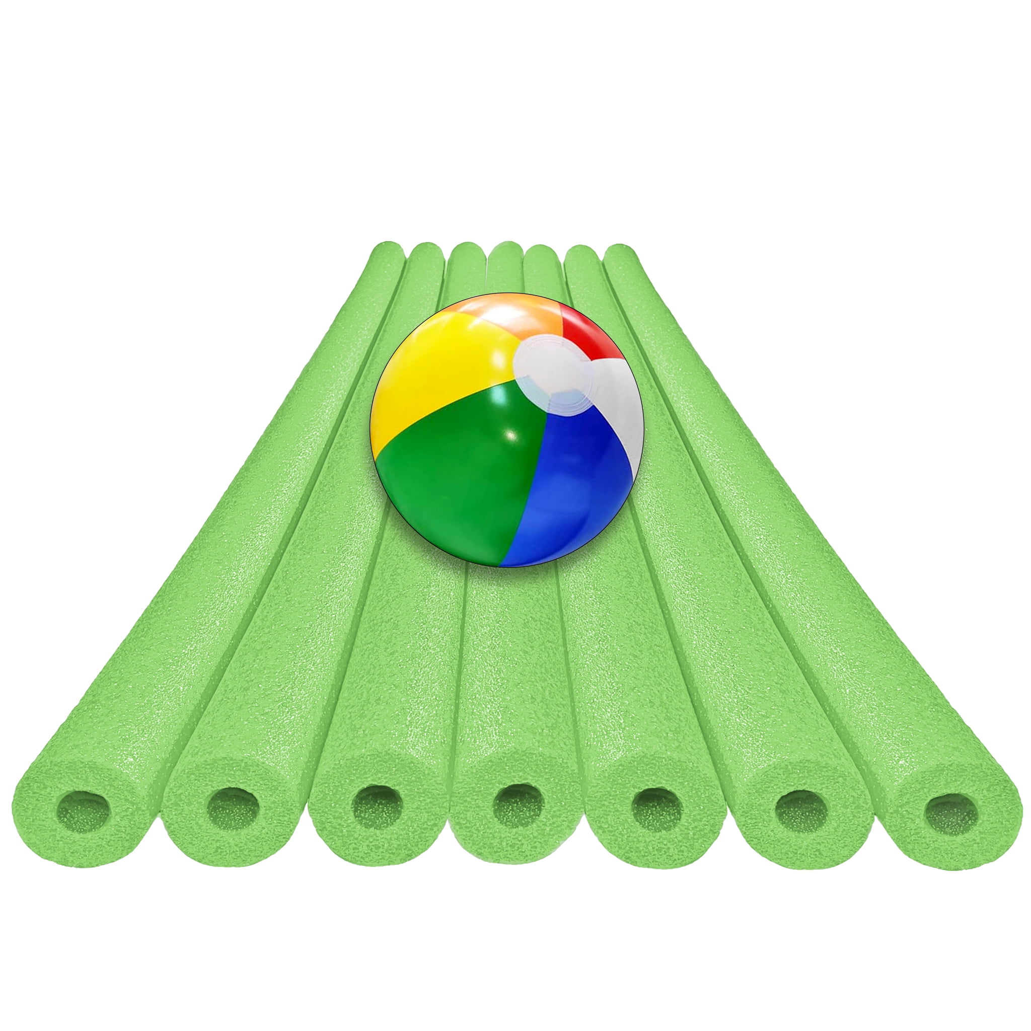 Oodles of Noodles 7 Pack Deluxe Foam Pool Swim Noodles Includes 12 Inch ...
