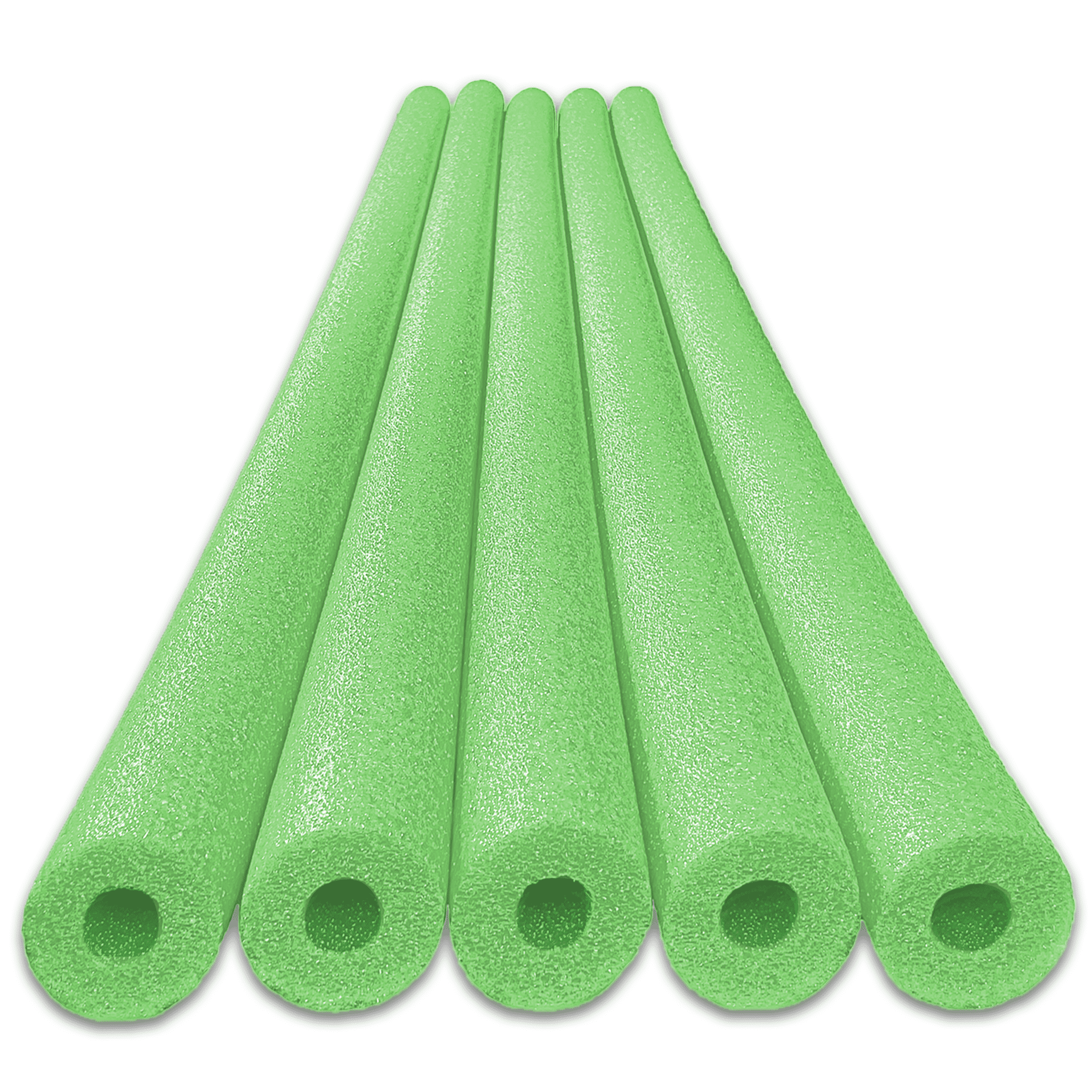 Oodles of Noodles Deluxe Foam Swimming Pool Noodles Lime Green - 5 Pack ...
