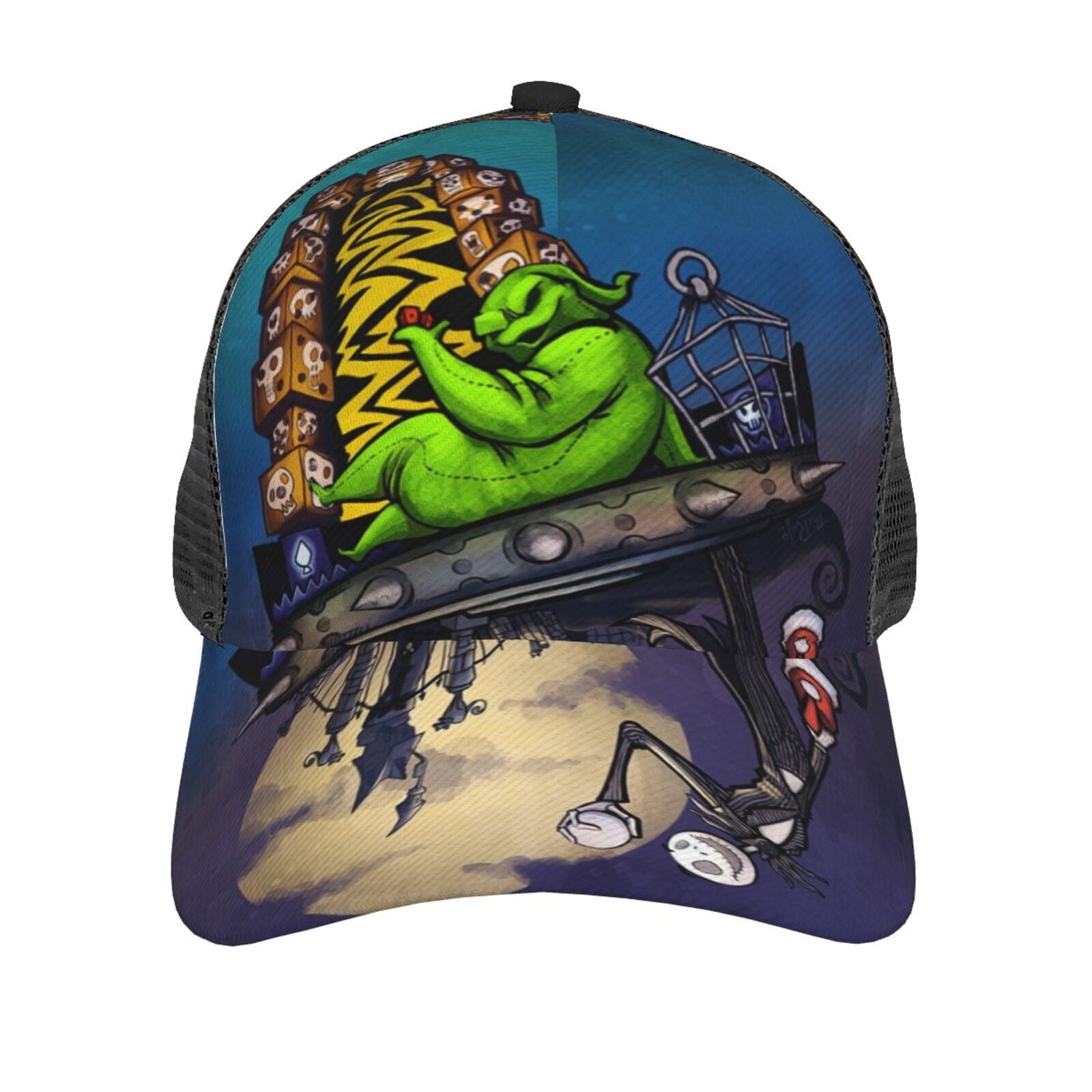 Oogie-Boogie Baseball Cap Trucker Hat Mesh Ball Curved Brim Snapback ...