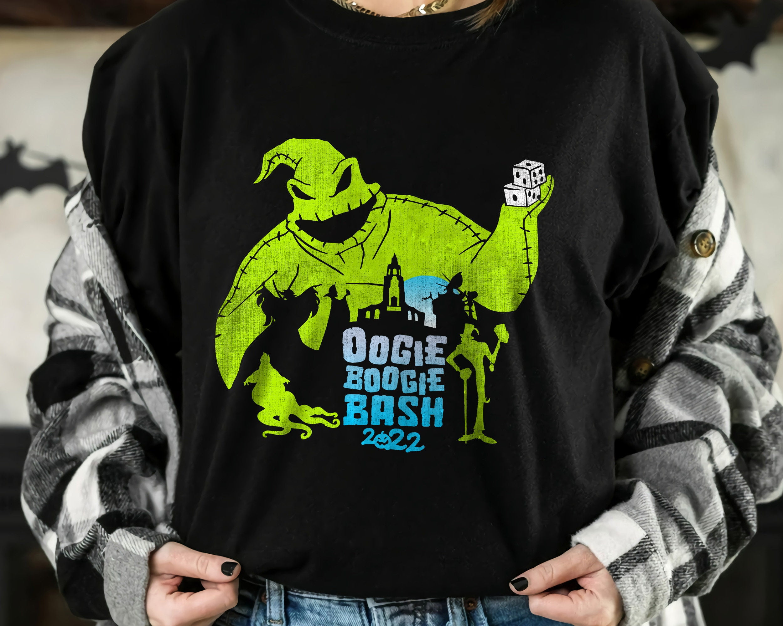 Oogie Boogie Bash 2024 Roll The Dice Shirt, Disney Nightmare before ...
