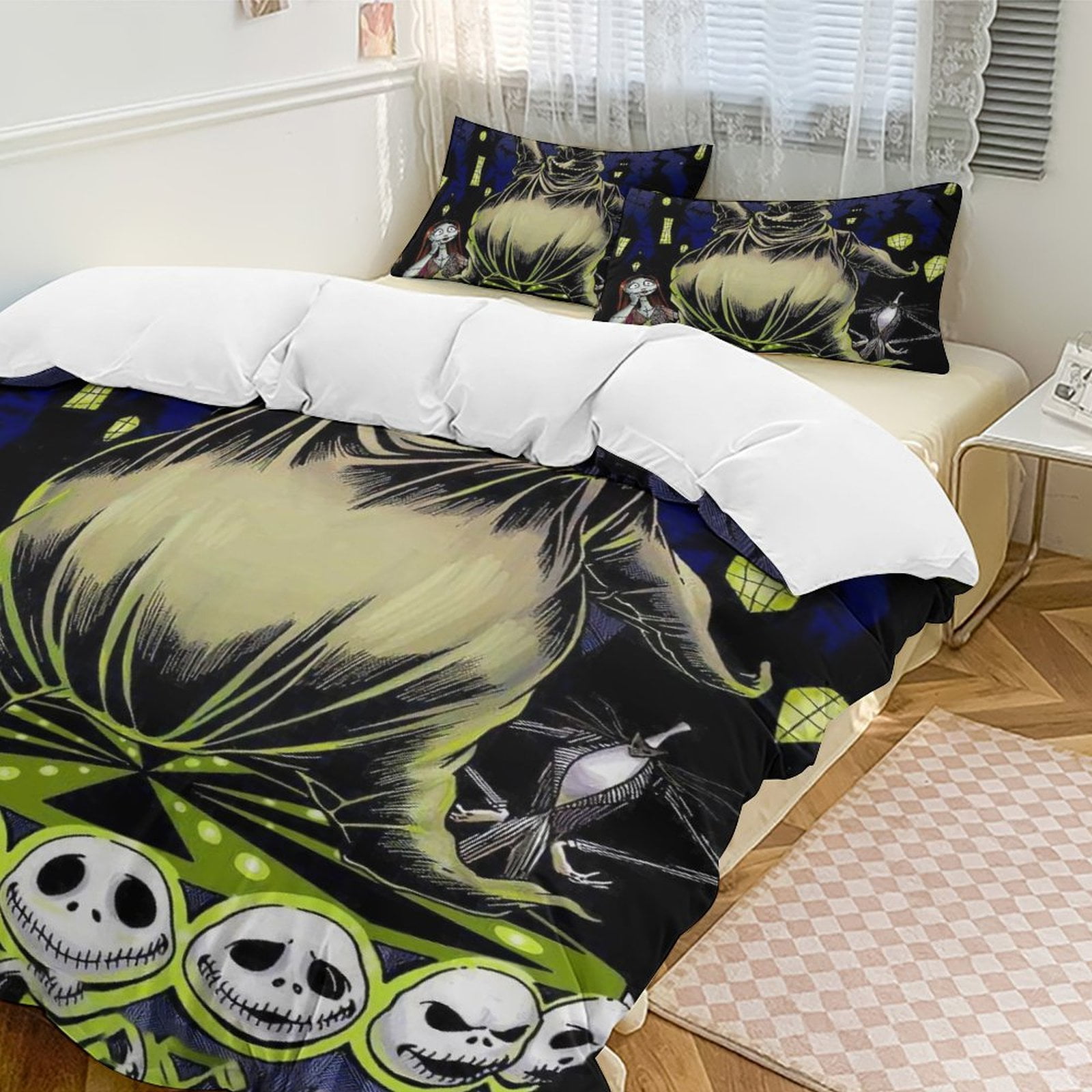 Oogie Boogie Bedding Set Novelty Pattern Soft Microfiber Comforter Set ...