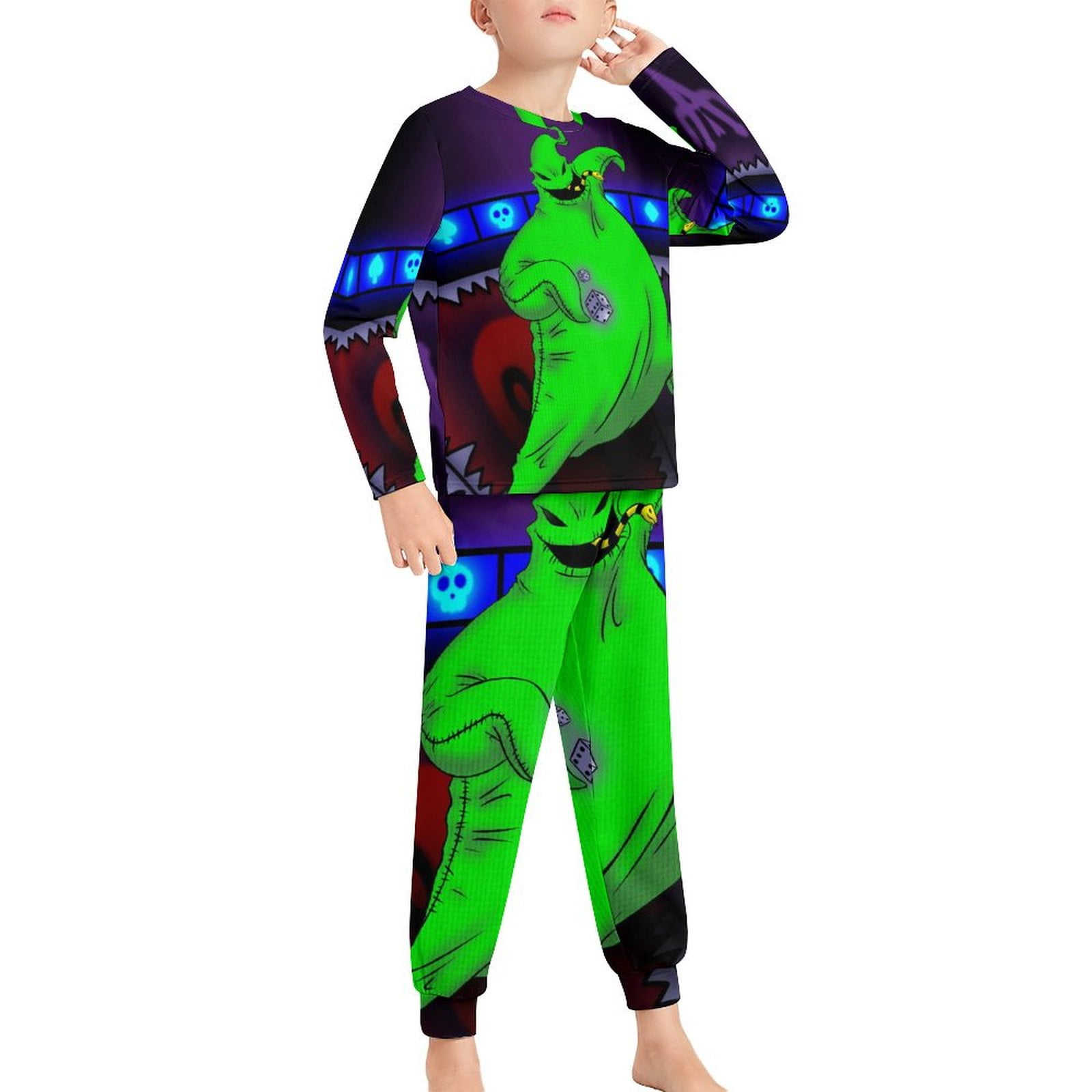 Oogie Boogie Children's Pajama Suit 2 Pieces Soft Cozy Sleepwear ...
