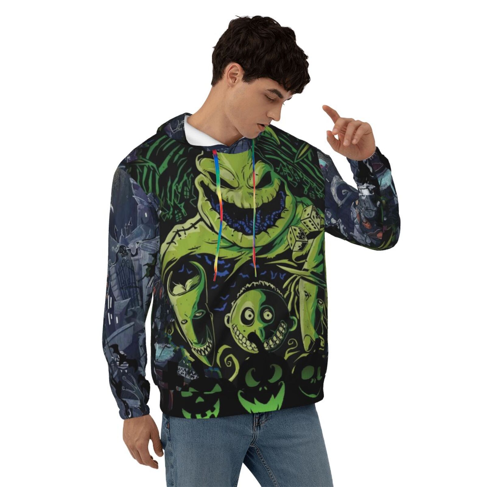 Oogie Boogie Hoodie For Men Women Novelty Graphic Print Hoodies Casual ...
