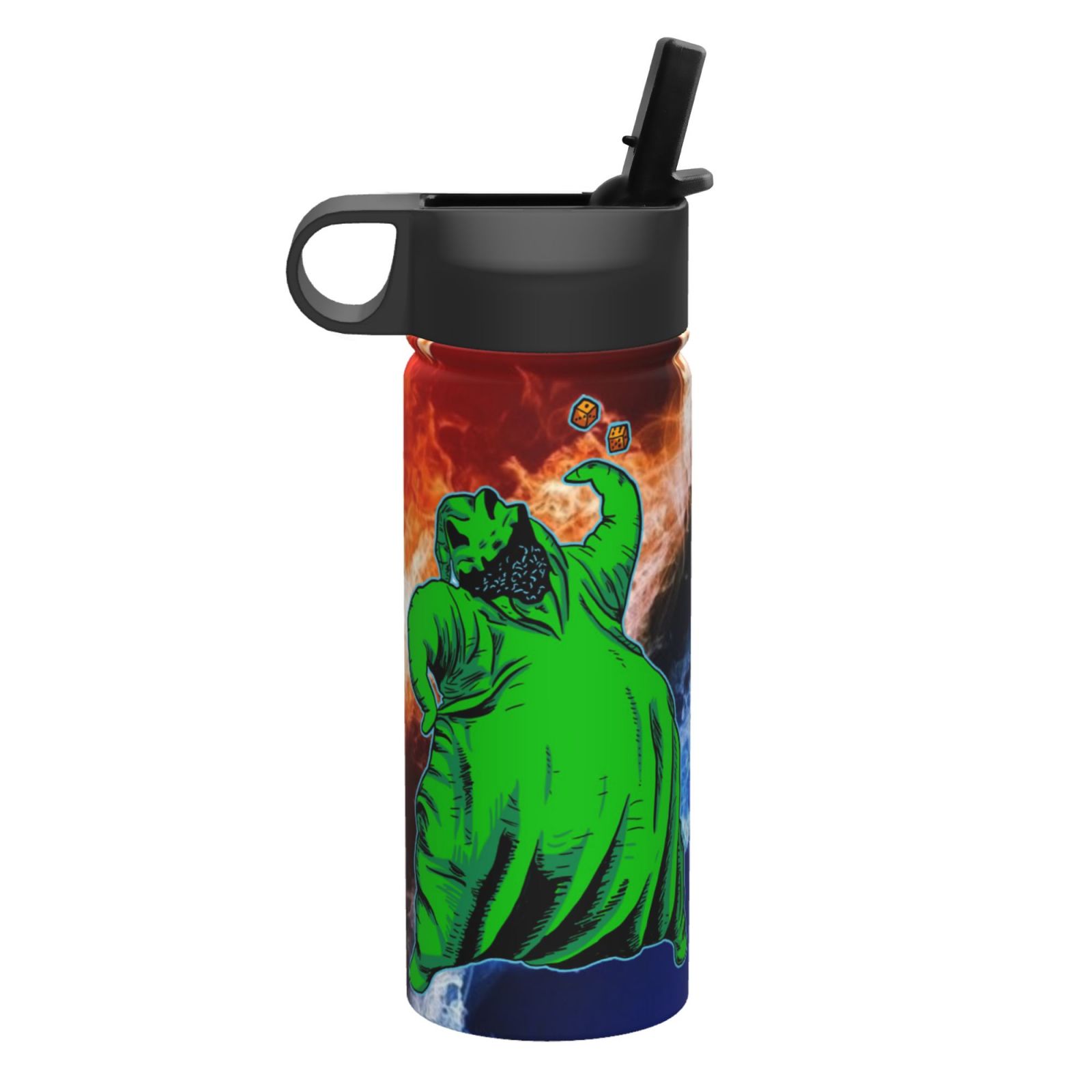Oogie Boogie Kids Insulated Water Bottle With Straw - 18 Oz Stainless ...