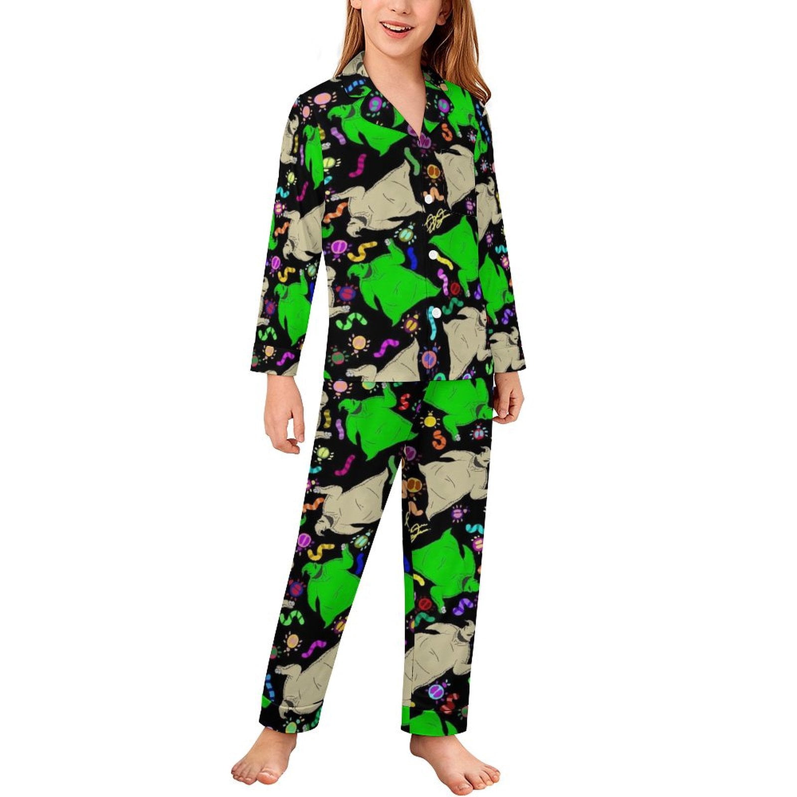 Oogie Boogie Pajamas Set Boys Girls Pjs Long Sleeve 2 Piece Sleepwear ...