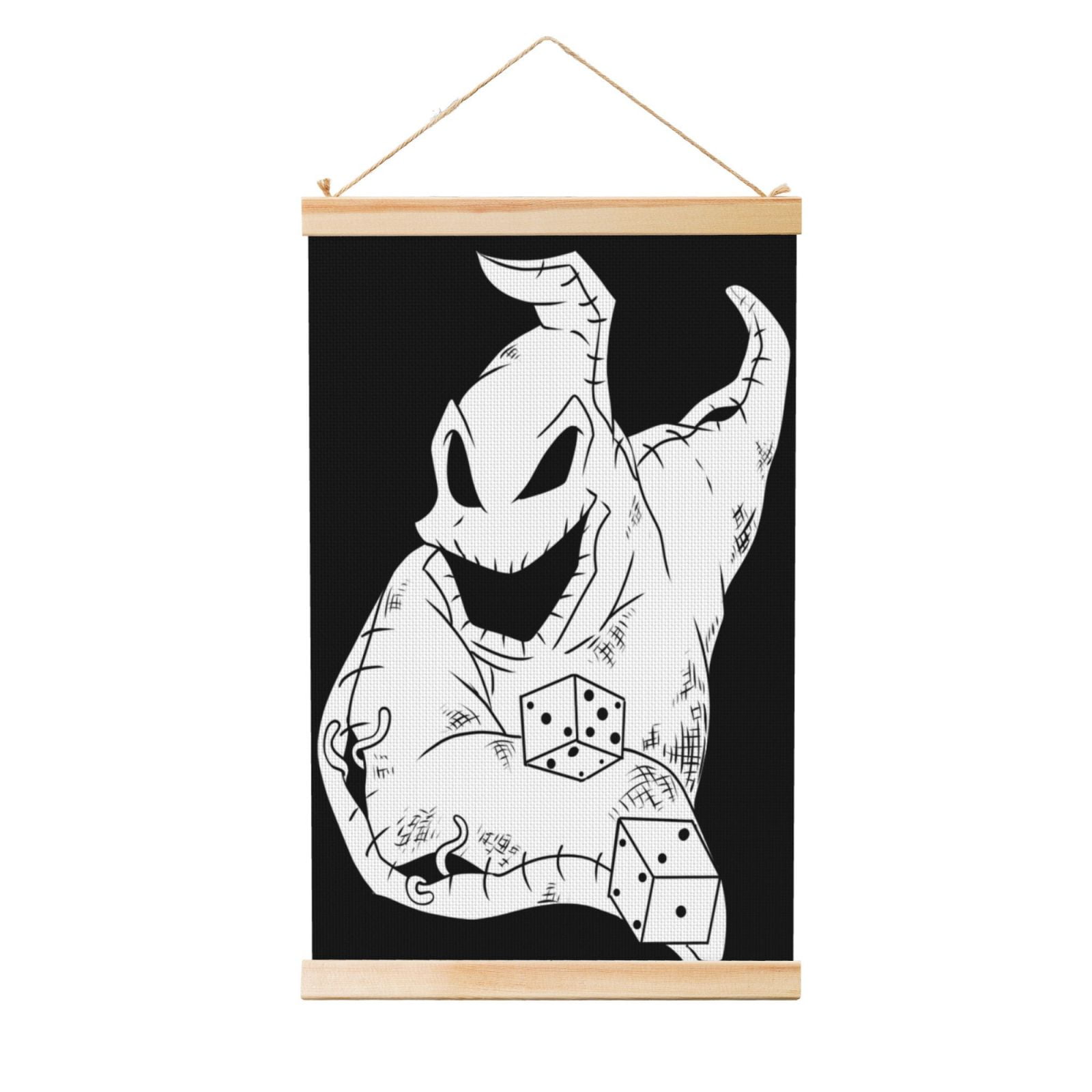 Oogie Boogie Poster Canvas Wooden Shaft Hanging Poster Home Decor ...