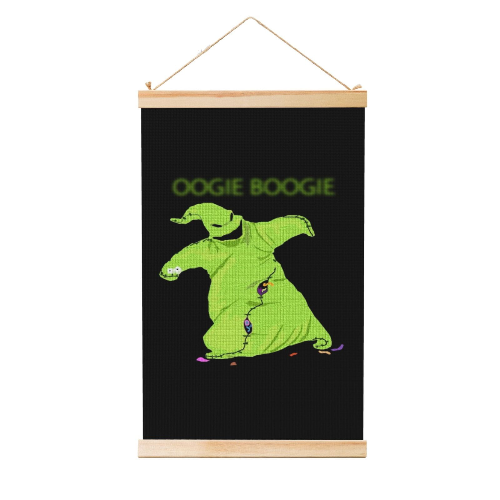 Oogie Boogie Poster Canvas Wooden Shaft Hanging Poster Home Decor ...