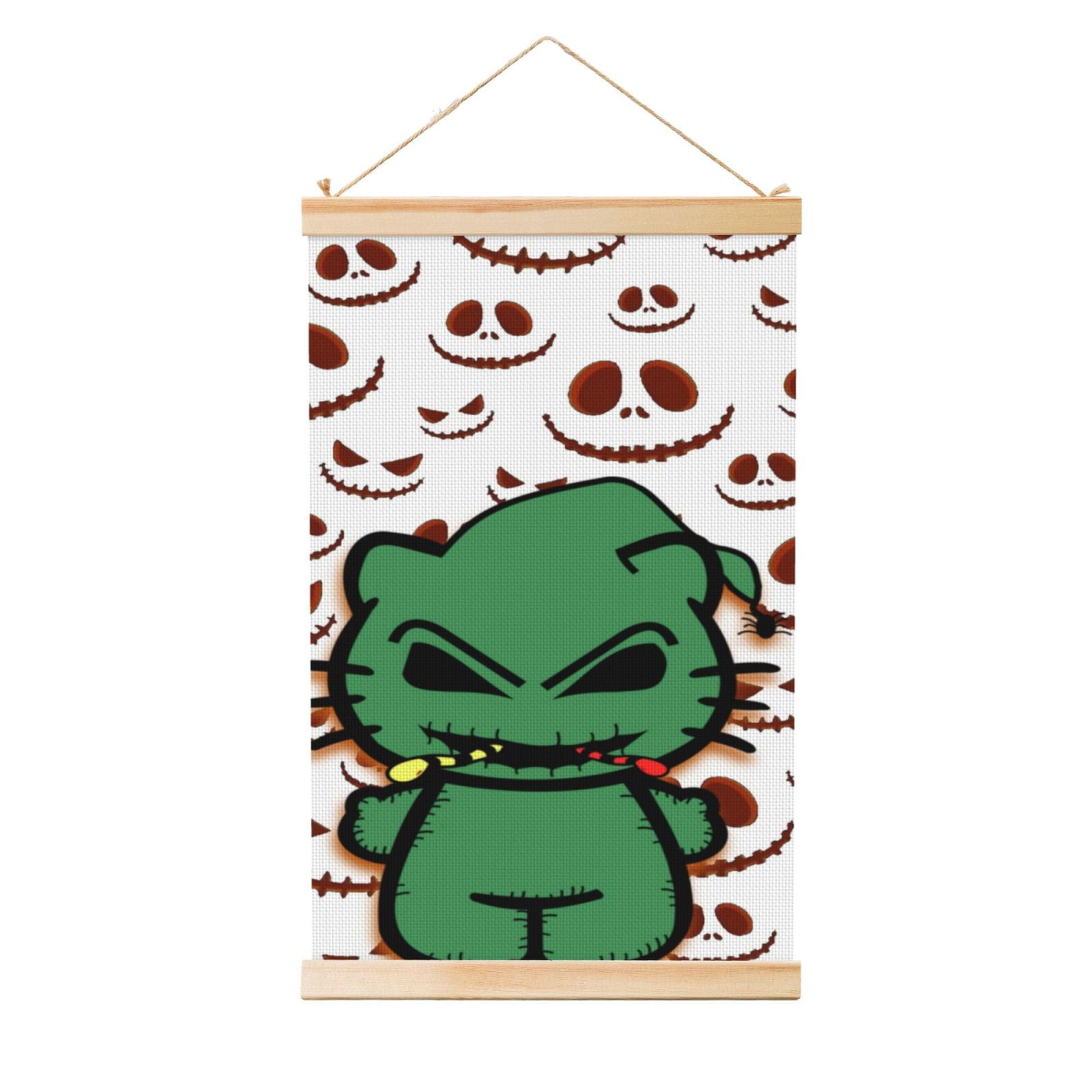 Oogie Boogie Poster Canvas Wooden Shaft Hanging Poster Home Decor ...