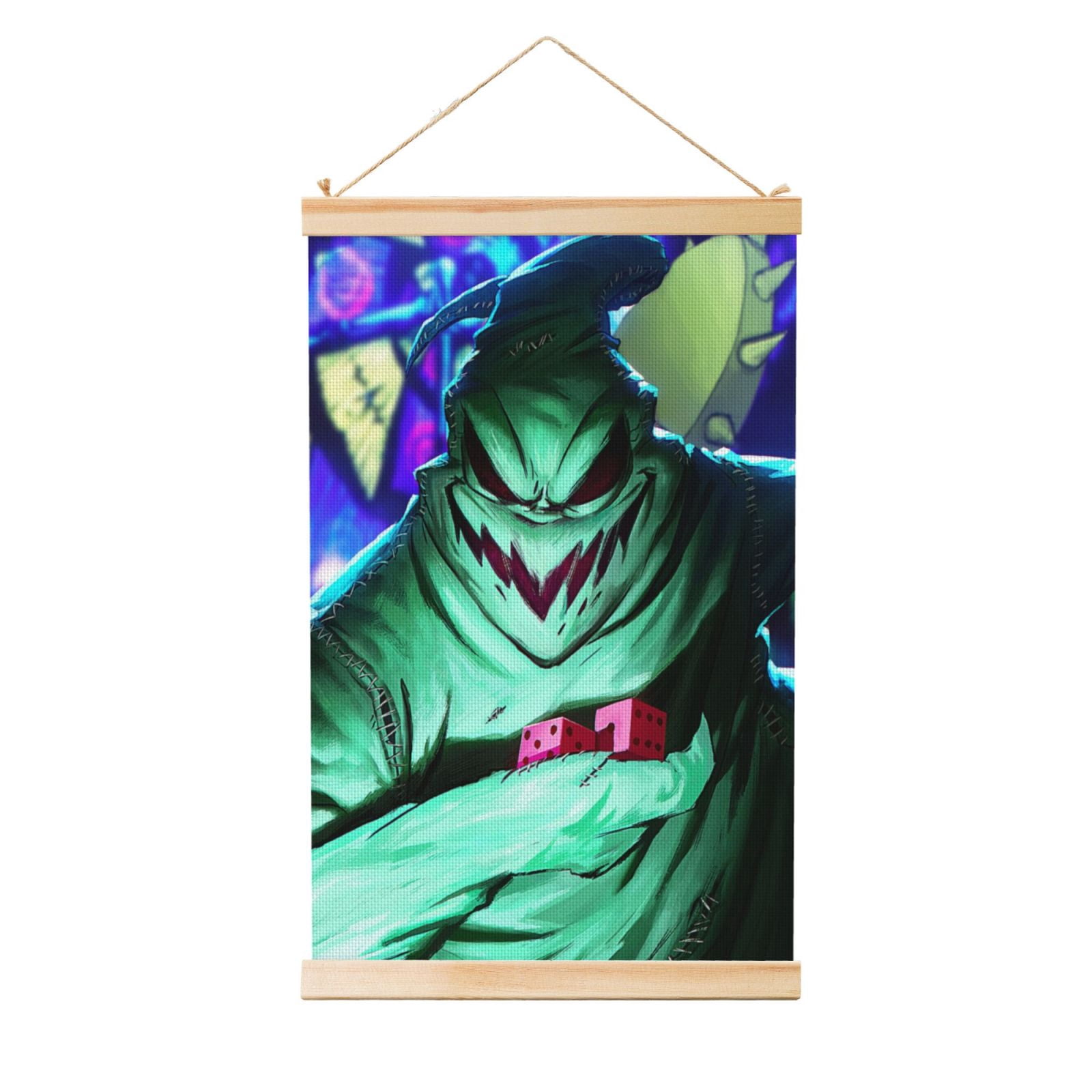 Oogie Boogie Poster Canvas Wooden Shaft Hanging Poster Home Decor ...