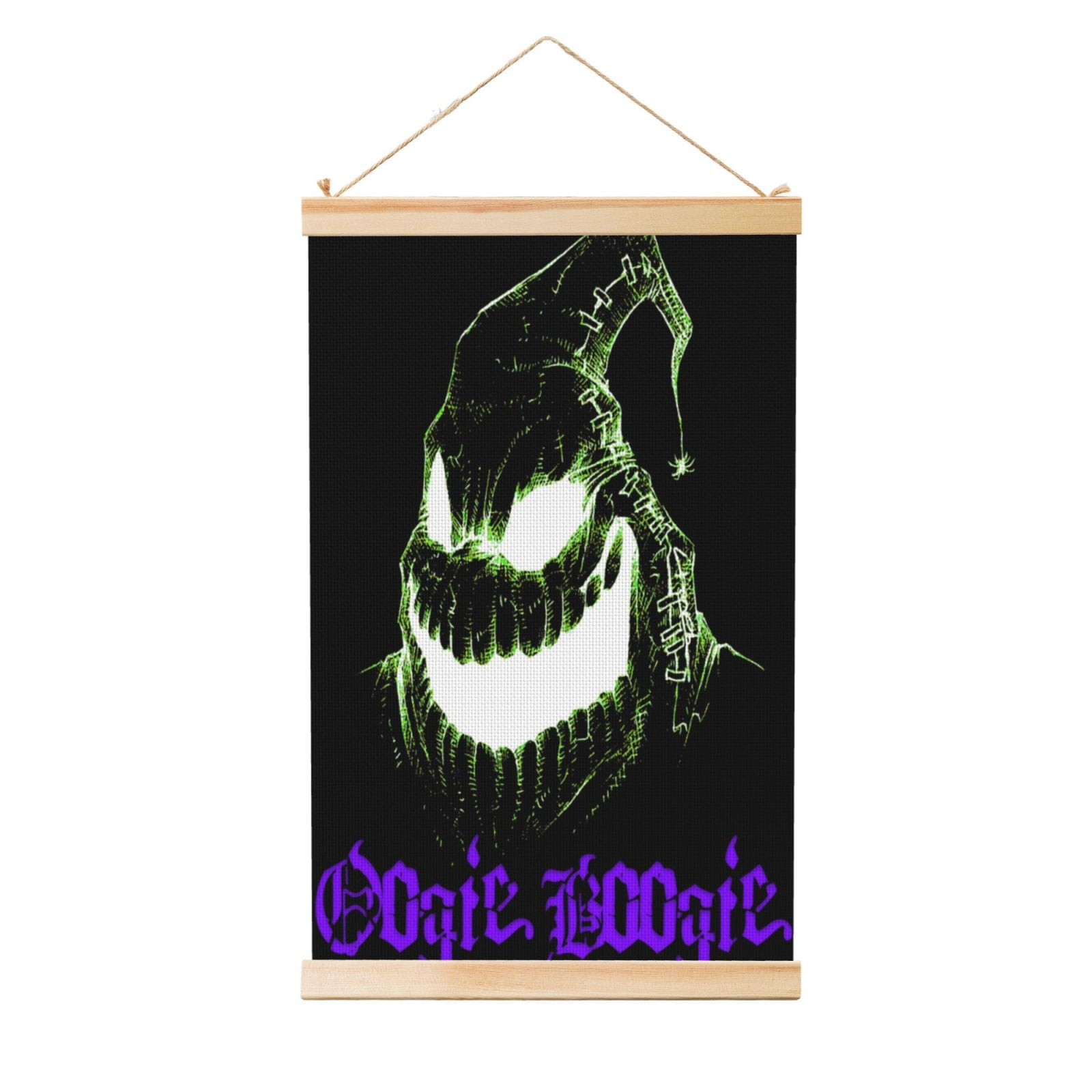 Oogie Boogie Poster Canvas Wooden Shaft Hanging Poster Home Decor ...