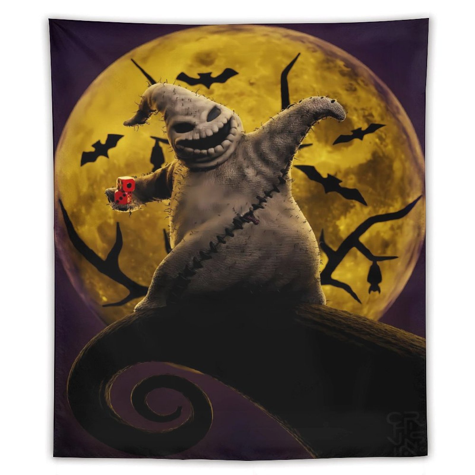 Oogie Boogie Tapestry Wall Hanging, Elegant Wall Hanging Tapestries ...