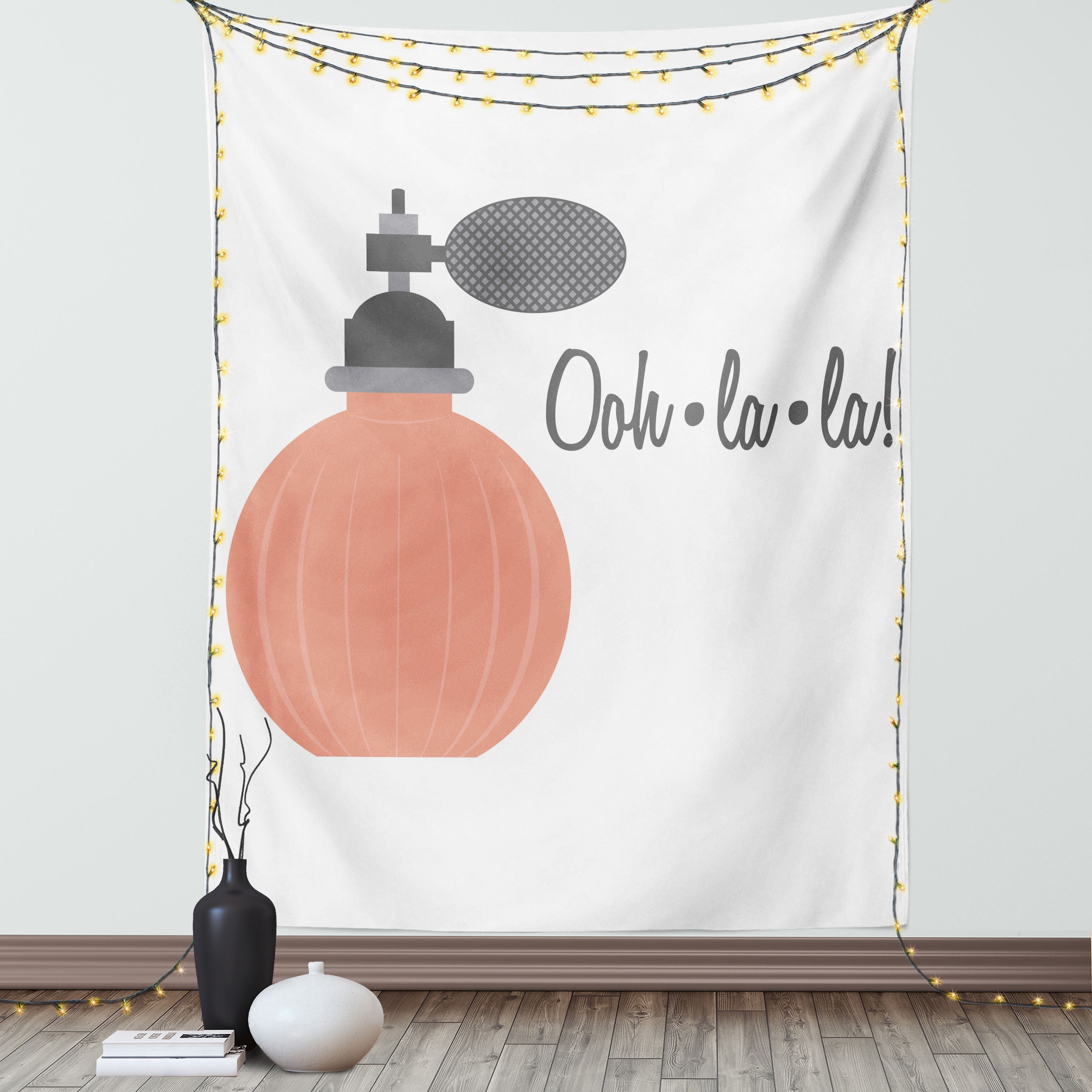 Ooh La La Tapestry, Graphical Illustration of a Perfume Bottle with ...