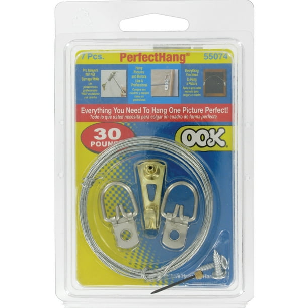 Ook Perfect Hang Set, 7-Pieces, 30 lbs. - Walmart Business Supplies
