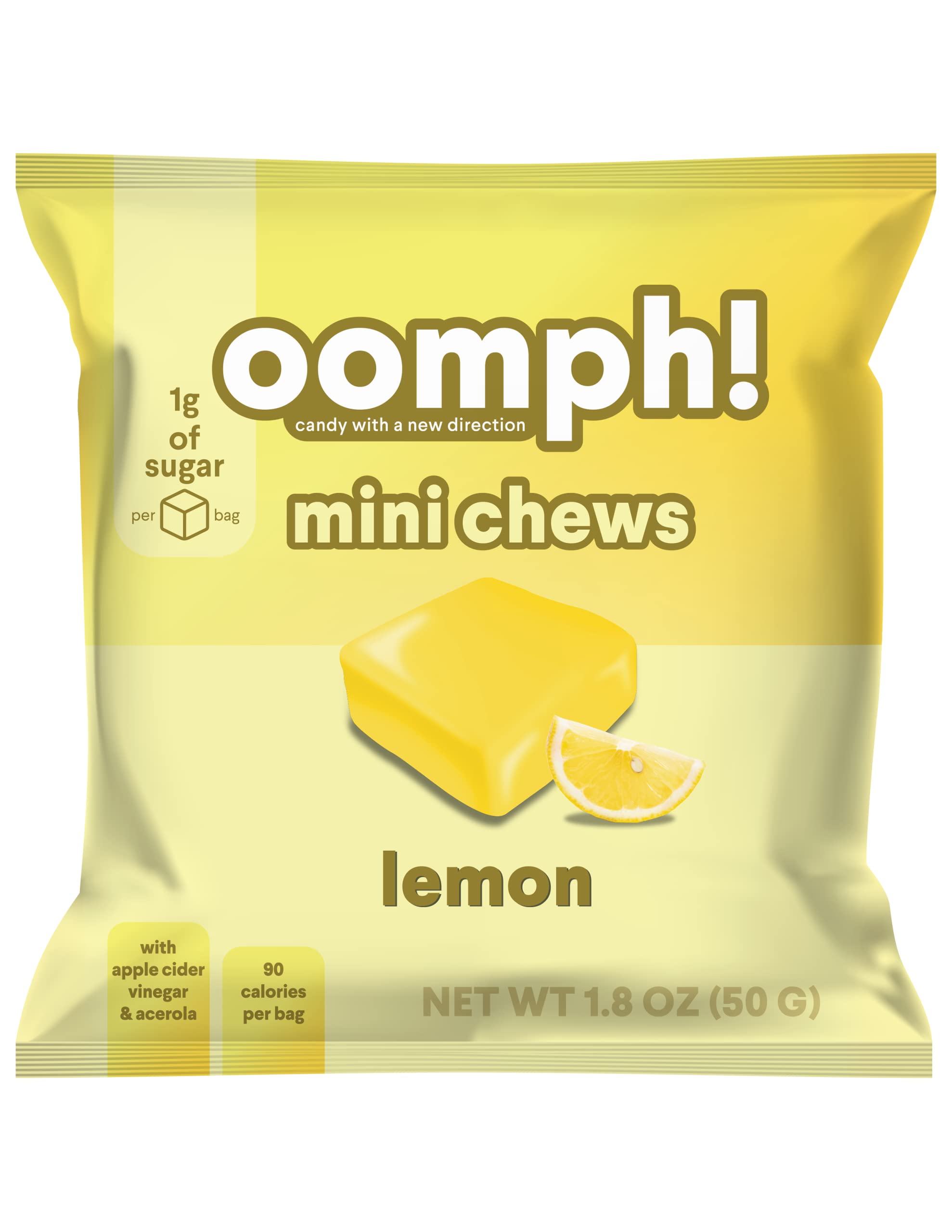 Oomph! Sweets Mini Chews XEF1 Low Sugar Fruit Snack - High Fiber Taffy ...
