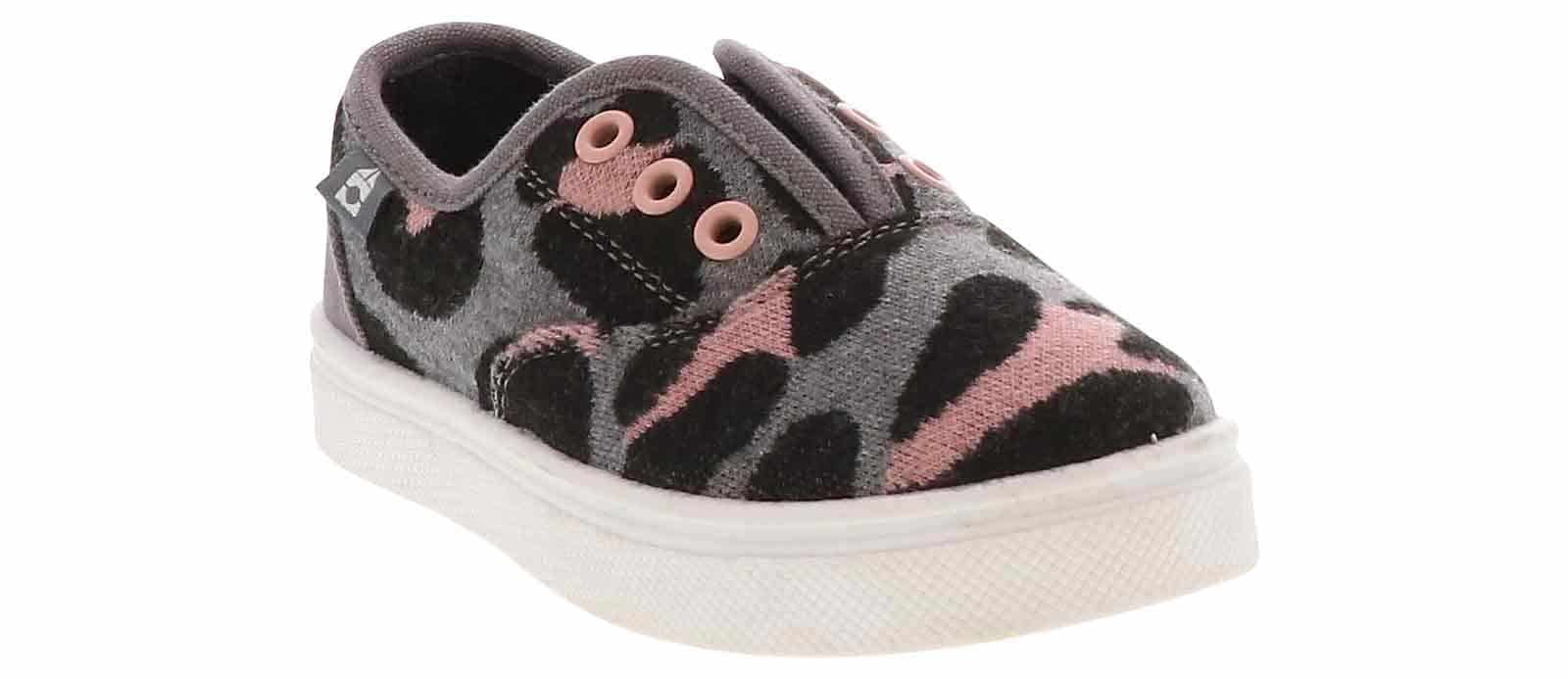 Oomphies Robin Cheetah Toddler Girls' Casual Shoe | OK1609G-Grey ...