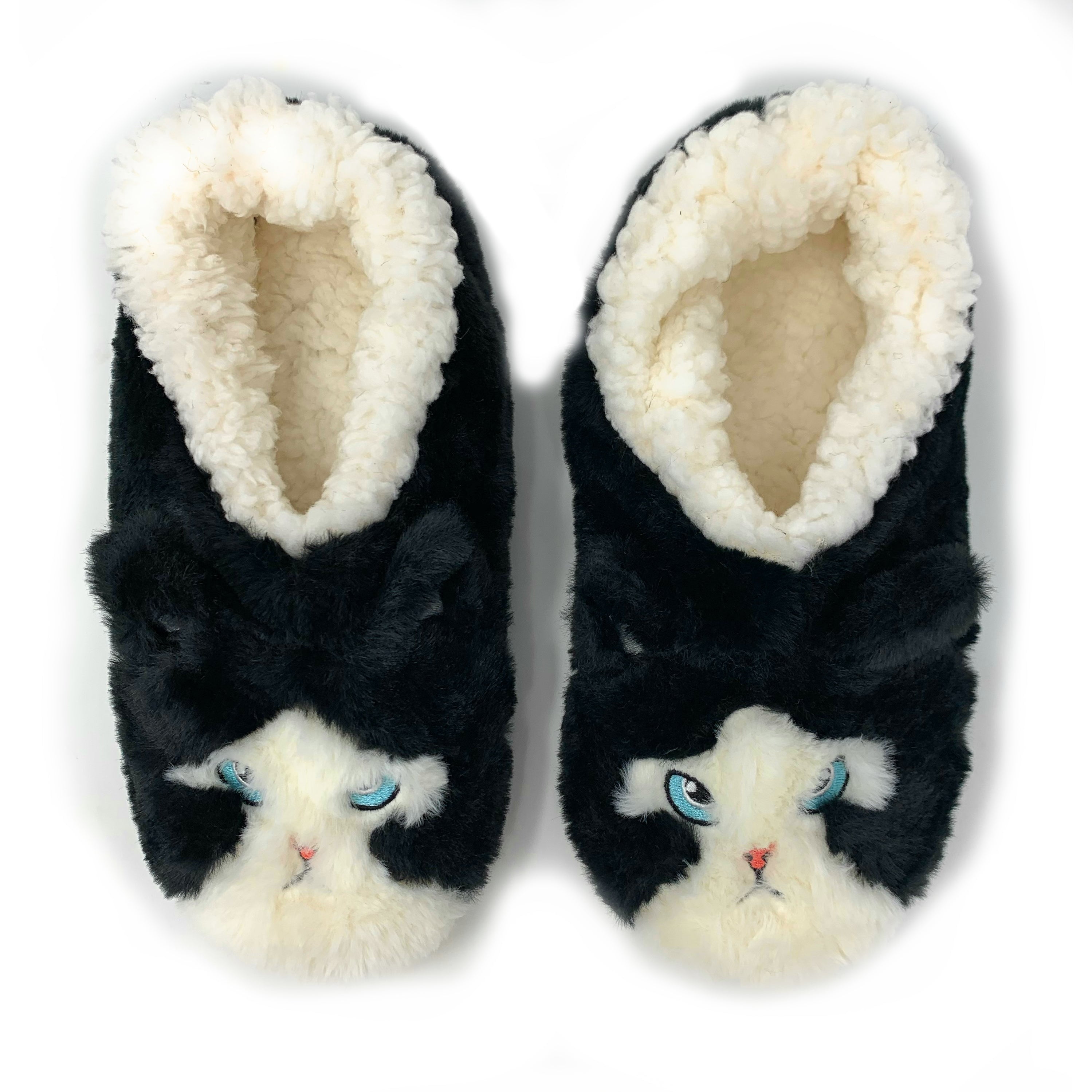 Oooh Geez Women's Cozy Fuzzy Sherpa Slippers, Funny 3D Animal House ...