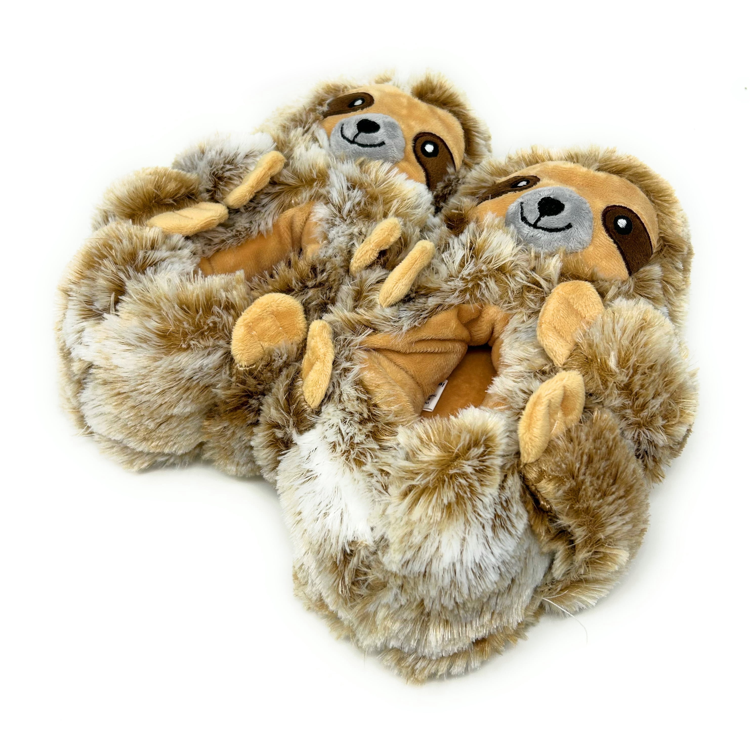 Oooh Geez Womens Funny Fluffy House Slippers, Sloth Hugs, Cute Shoes ...