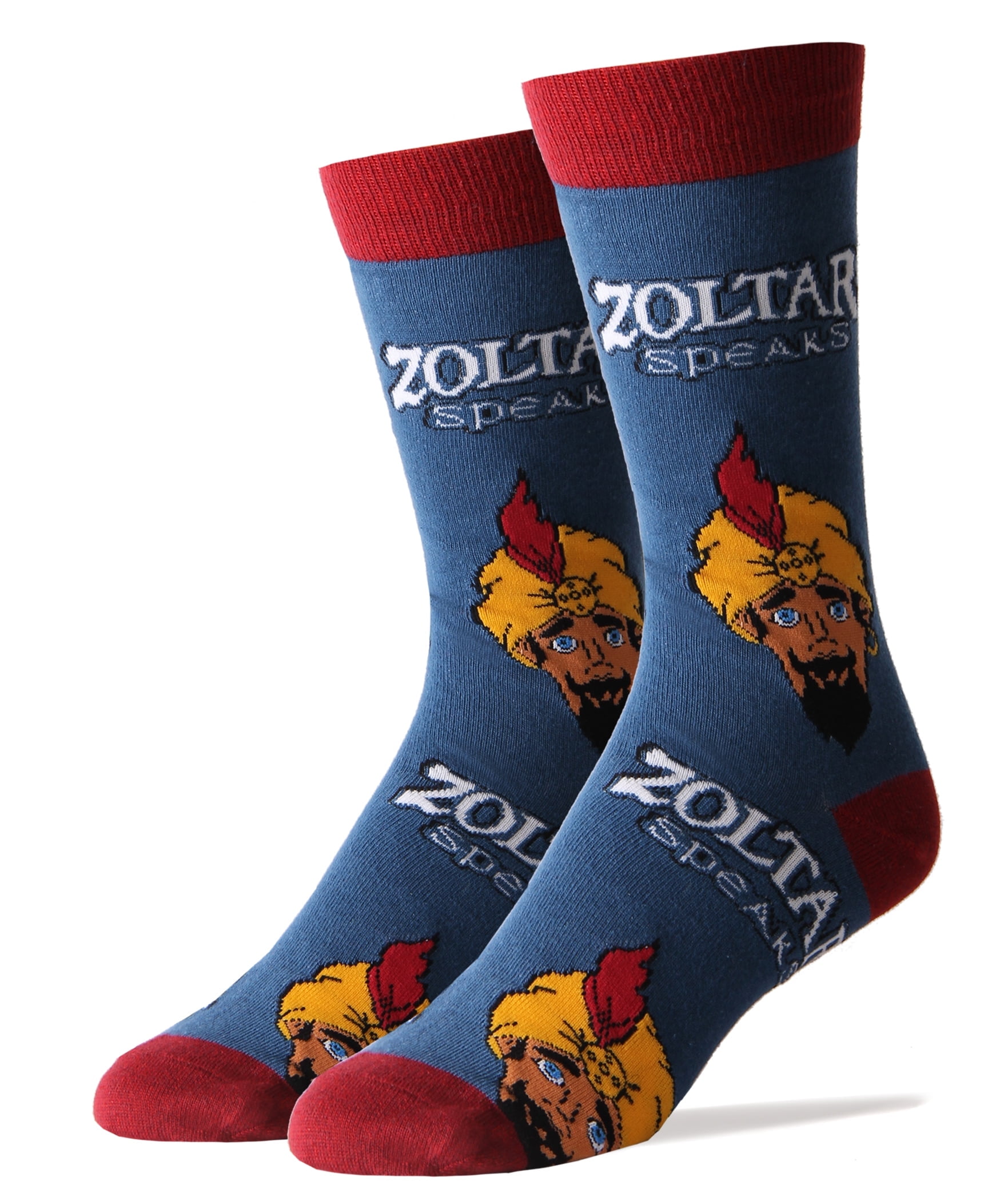 Oooh Yeah Men's Funny Colorful Crew Socks, Novelty Cotton Socks, Zoltar ...