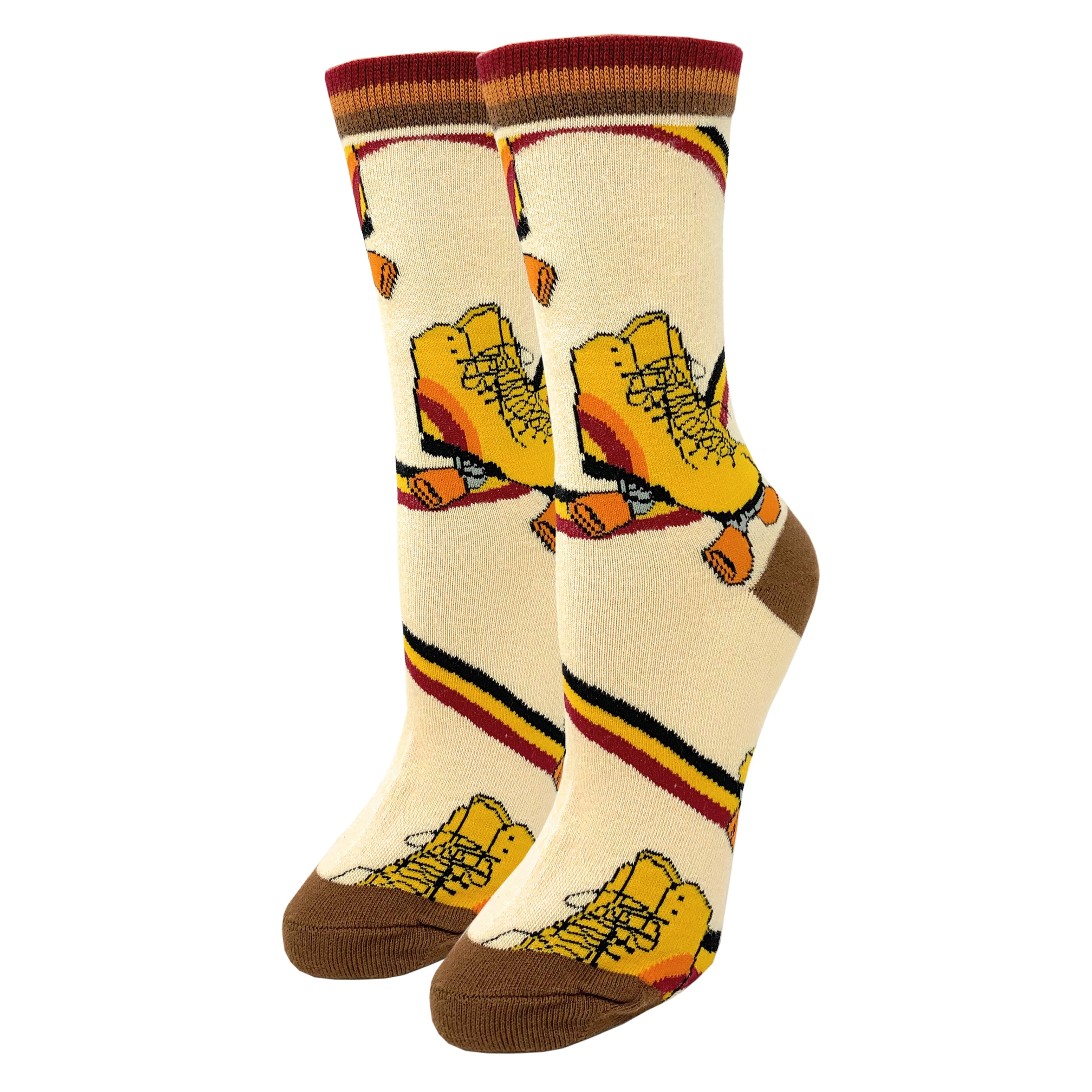 Oooh Yeah Women's Colorful Funny Crew Socks, Mardi Party, Silly Crazy ...