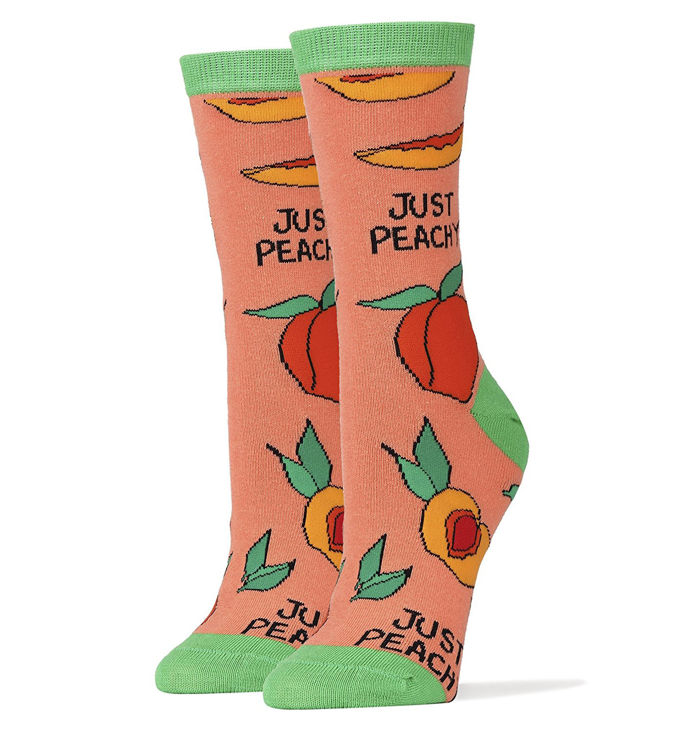 Oooh Yeah Women's Combed Cotton Crew Socks Just Peachy - Walmart.com