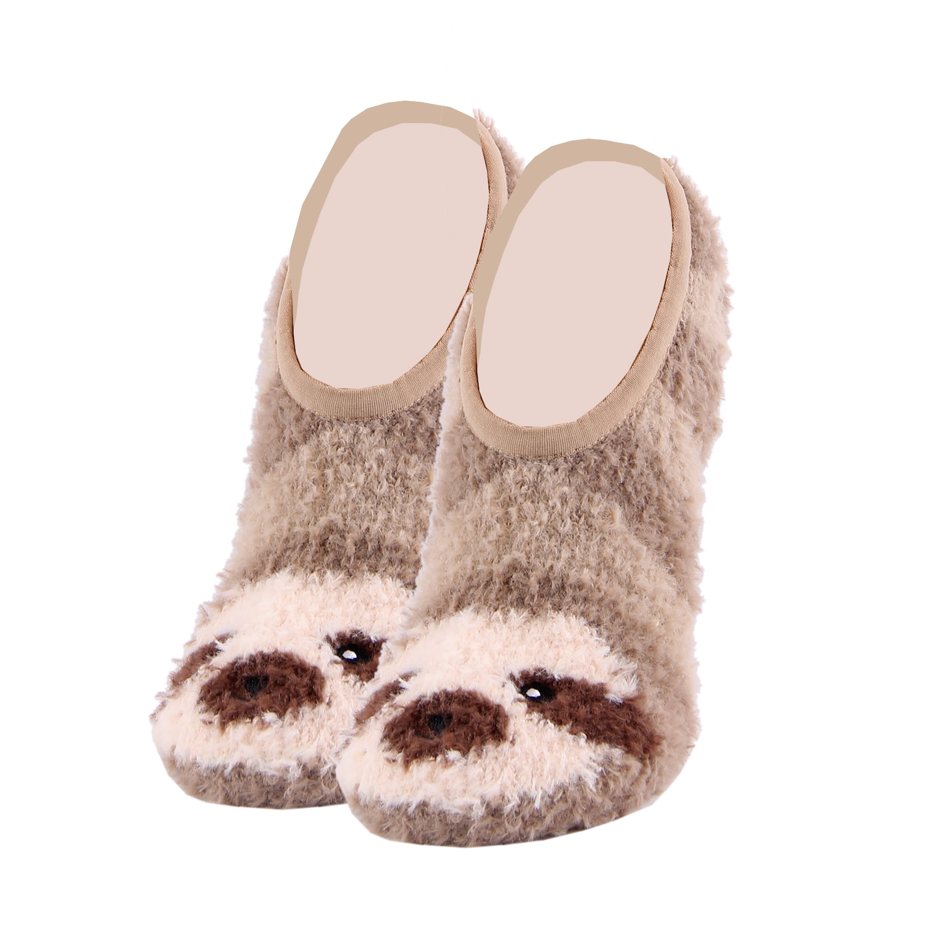 OoohGeez Women's House Sherpa Cute Animal Slipper,Fluffy Fuzzy Grippers ...