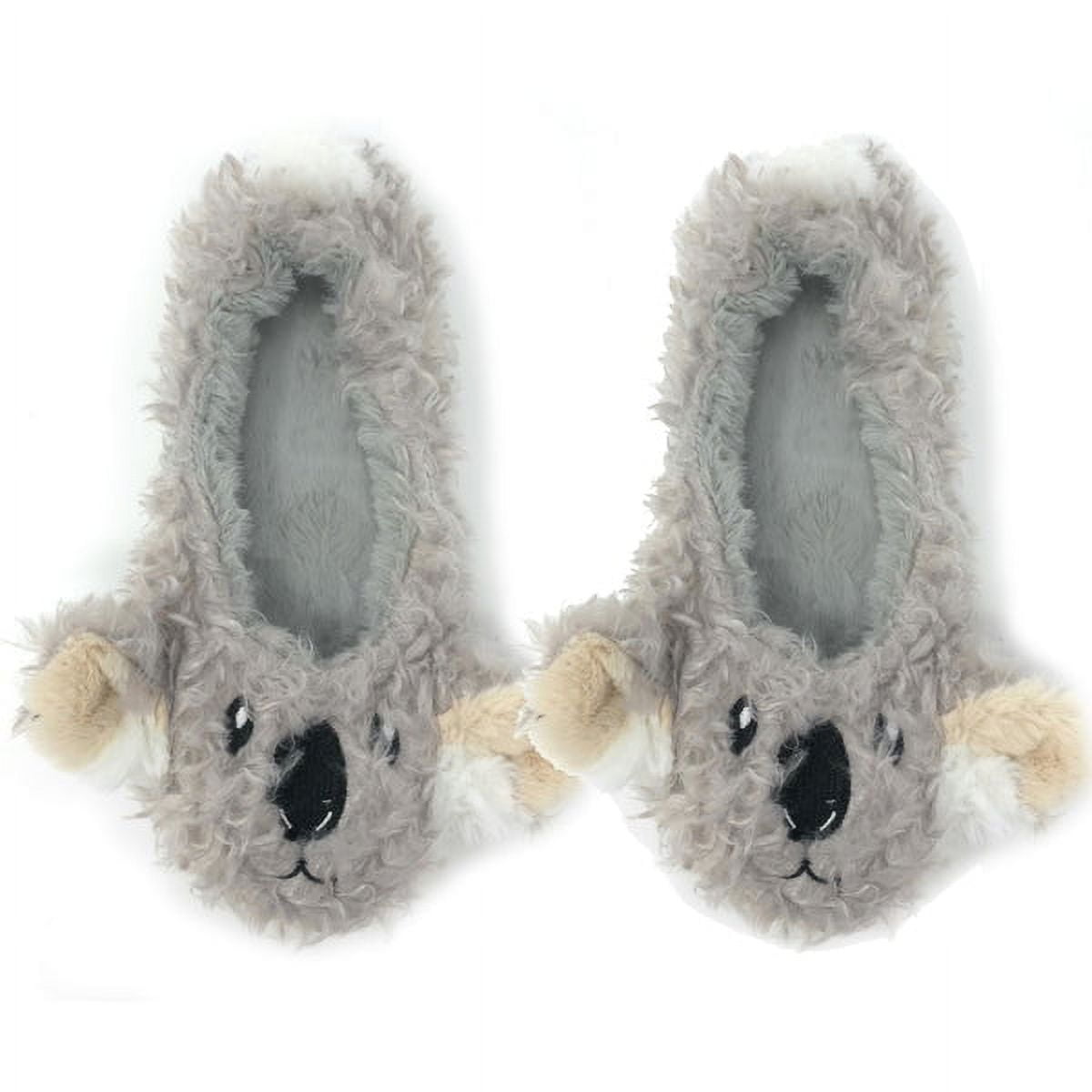 Women’s Travel Buddy Animal Plush in Door Slippers (Shoe Size: 7-8 ...