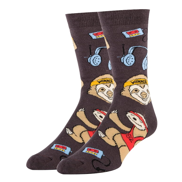 OoohYeah Mens Funny Sloth Crew Socks, Novelty Fashion Socks, In Your ...