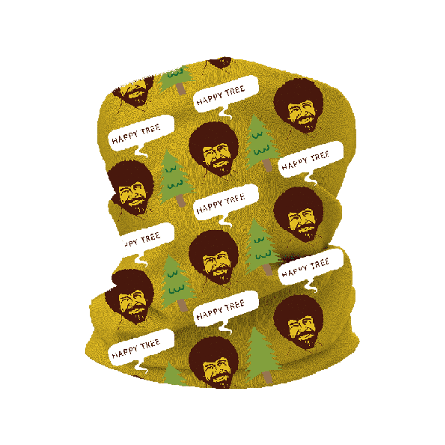 OoohYeah Seamless Face Cover Mask Bob Ross Bandanas, Neck Gaiter Scarf ...