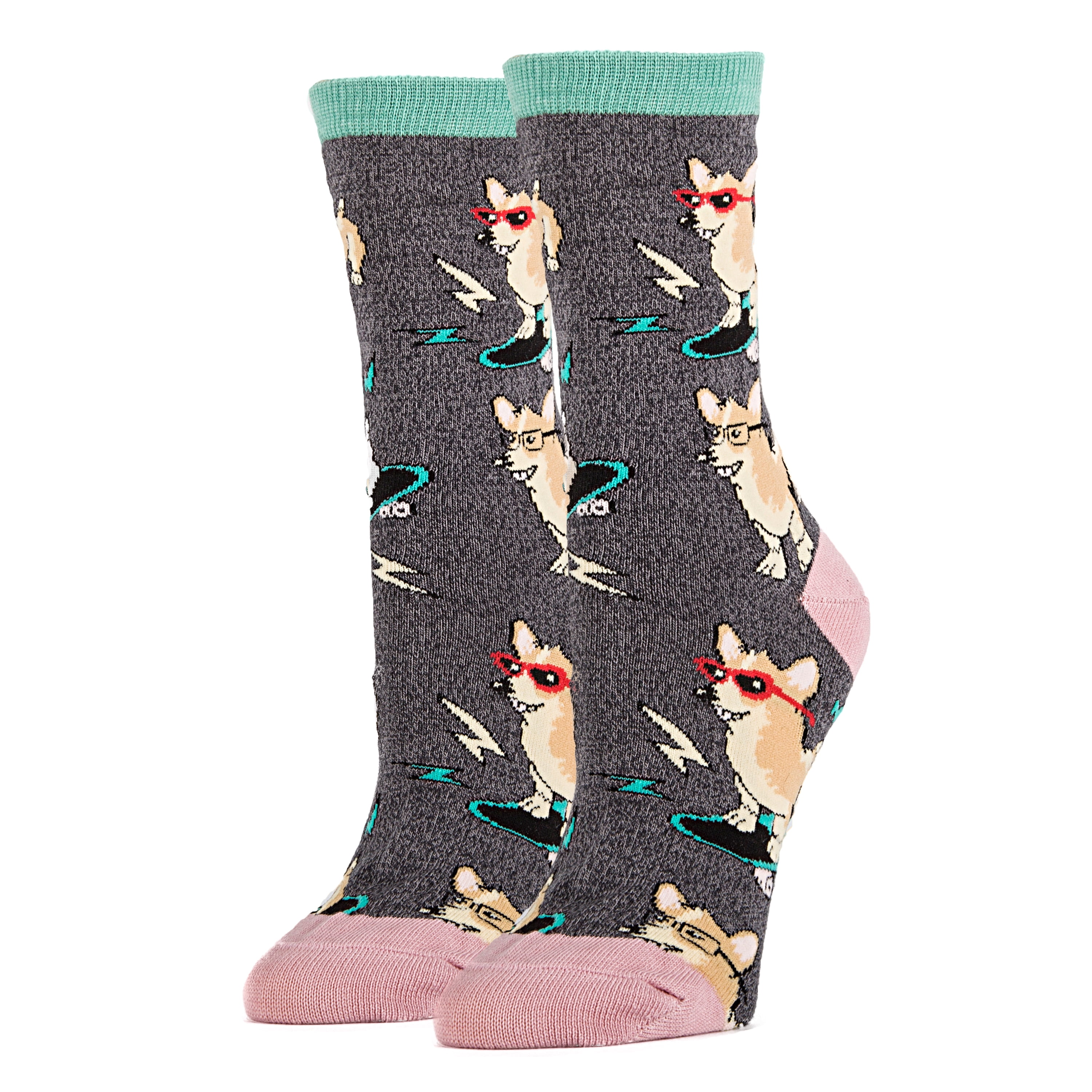 OoohYeah Women's Funny Animal Crew Socks, Cure Socks for Dog Lover ...