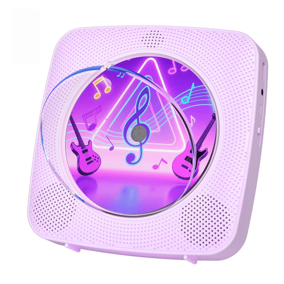 Ooosea CD Player Wall Mount Portable Bluetooth Rechargeable Desktop CD ...