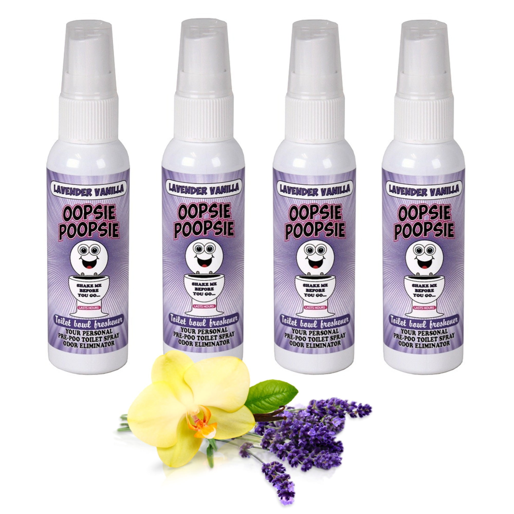 Oopsie Poopsie Poo Gone Bathroom Bowl Toilet Spray Deodorizer 2oz (2/4 ...