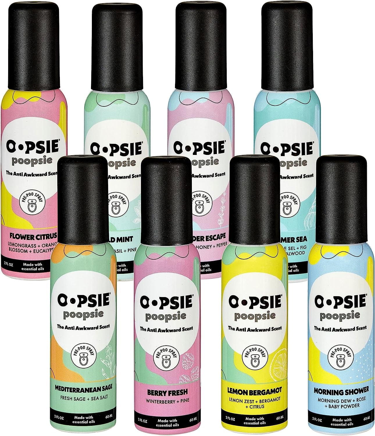 Oopsie Poopsie Pre-Poo toilet spray, discreet & portable original odor ...