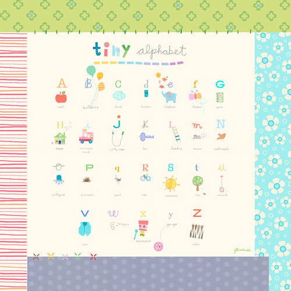 Oopsy Daisy's Tiny Alphabet Canvas Wall Art, 24x24 - Walmart.com