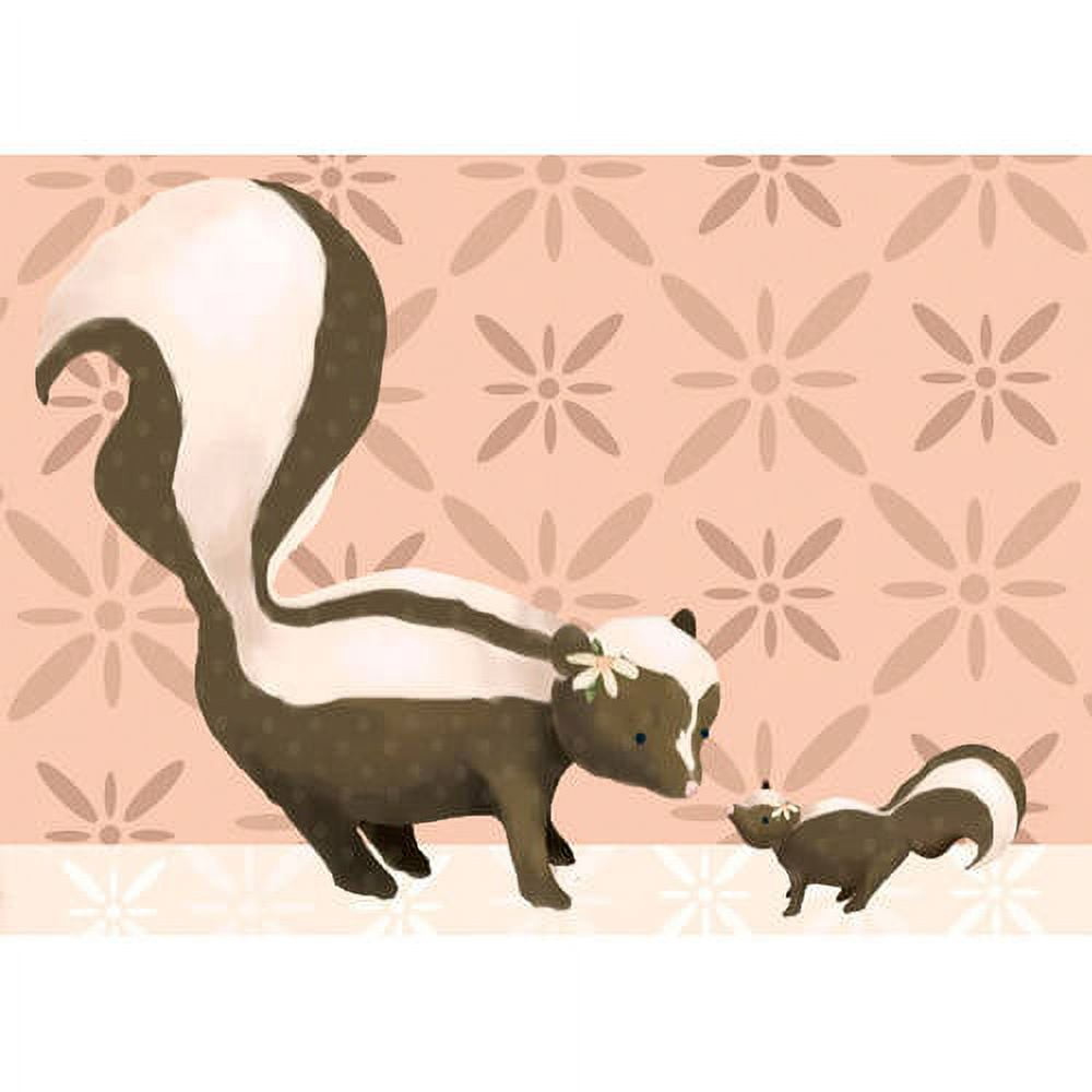 oopsy daisy - sweet skunks canvas wall art 14x10, meghann o'hara ...